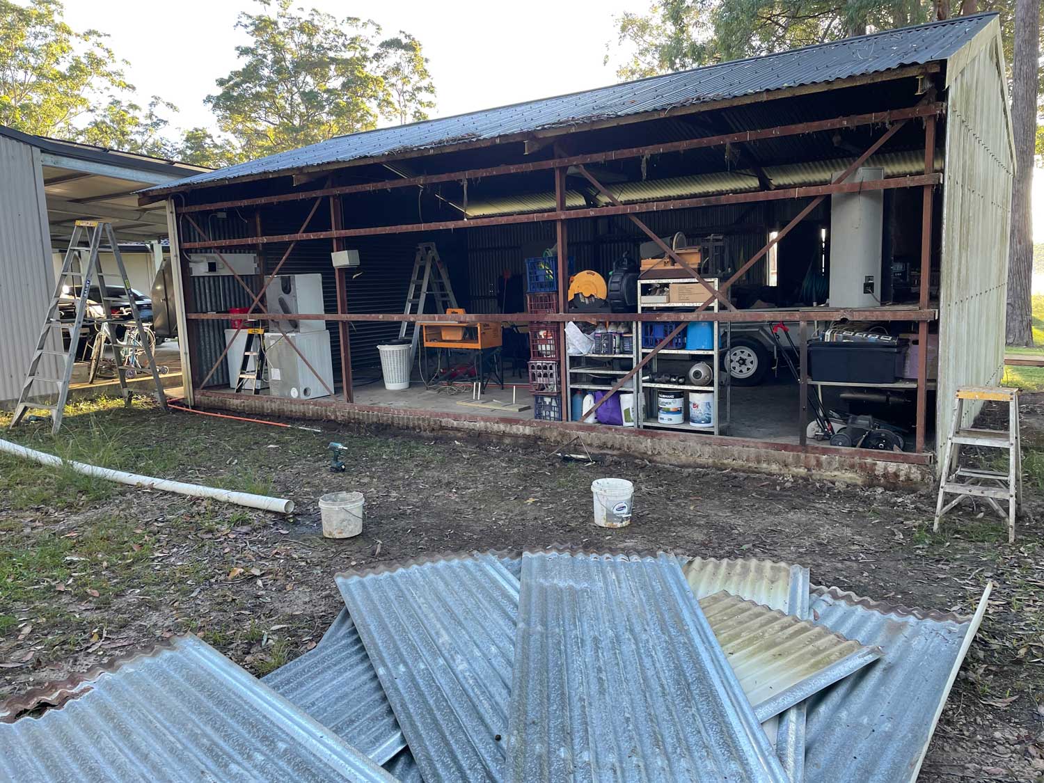 Shed Recladding - Mid Coast Garages & Sheds
